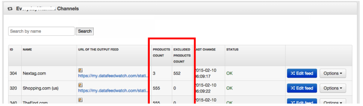 How to See the Number of Products in Your Data Feed