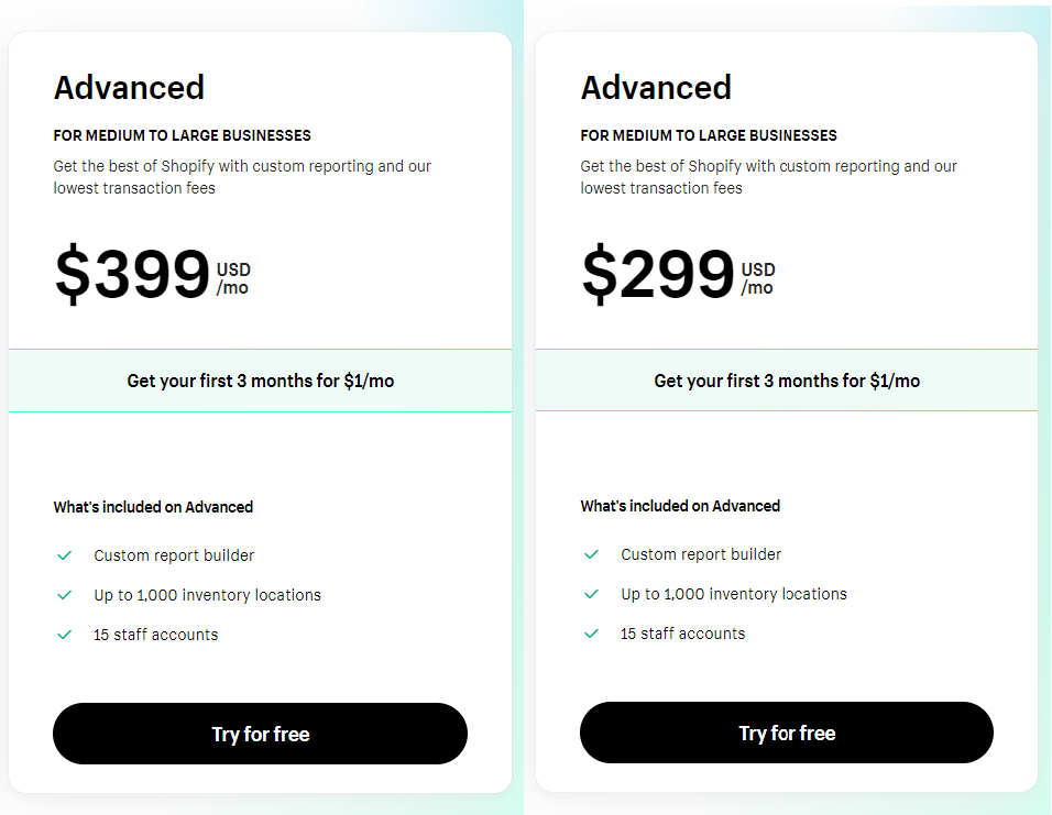 Shopify Plus vs Shopify Advanced: Pricing plans compared