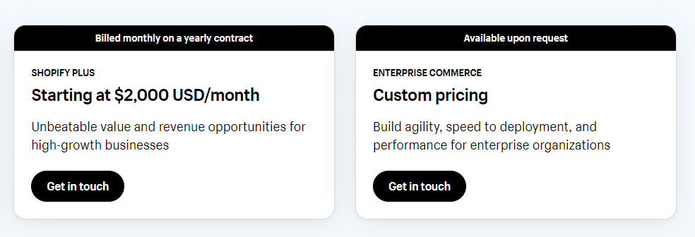 Shopify Plus vs Shopify Advanced: Pricing plans compared