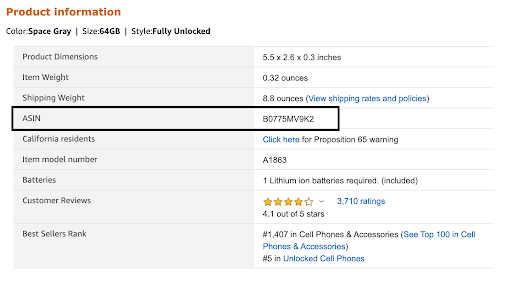 What is Amazon ASIN number & how to get it?
