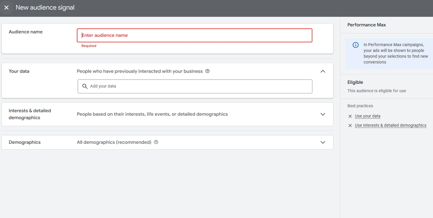 How to Add Audience Signals to Performance Max: Explained